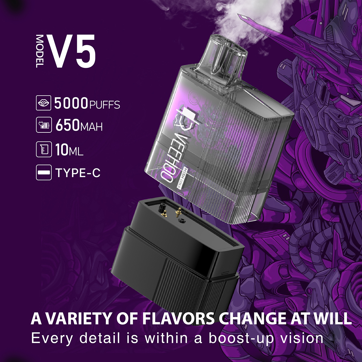 V5 5000puff large puffs replaceable atomizer cartridge - China VAPE ...