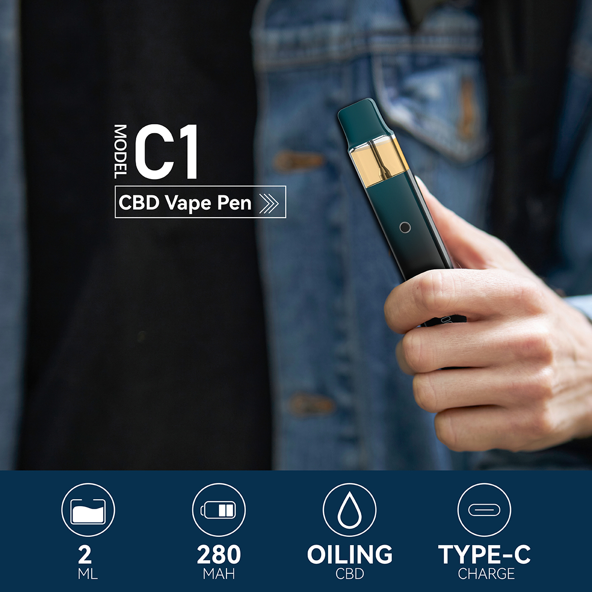 C1 CBD Vape pen-Disposable refillable vape - China VAPE FACTORY ...