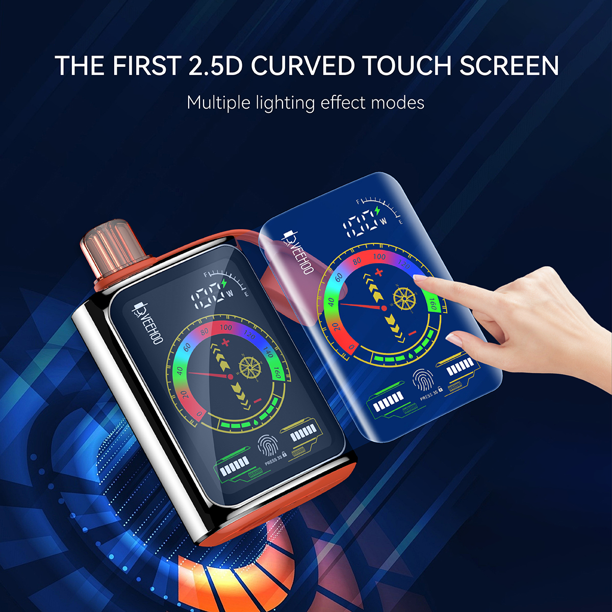 H10 25000 Puffs, Dual Mush Coil, Sliding Touch Full Screen Vape - China ...