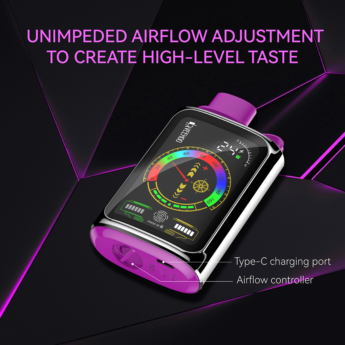 H10 25000 Puffs, Dual Mush Coil, Sliding Touch Full Screen Vape - China ...