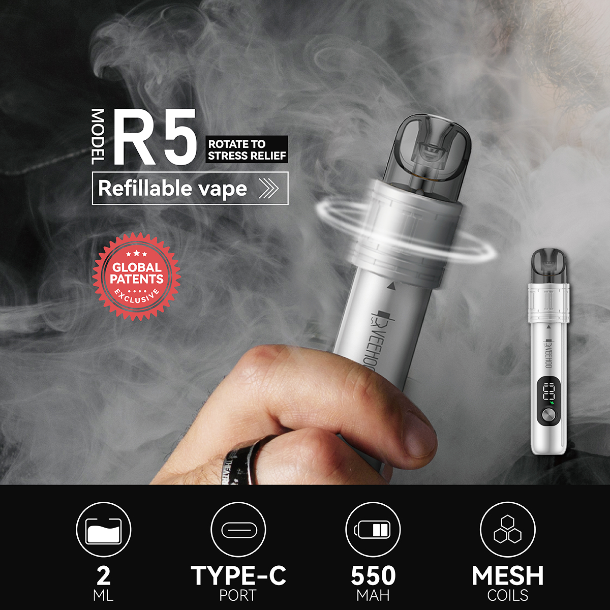R5 fun vape, Stress Relief, Refillable Vape - China VAPE FACTORY ...